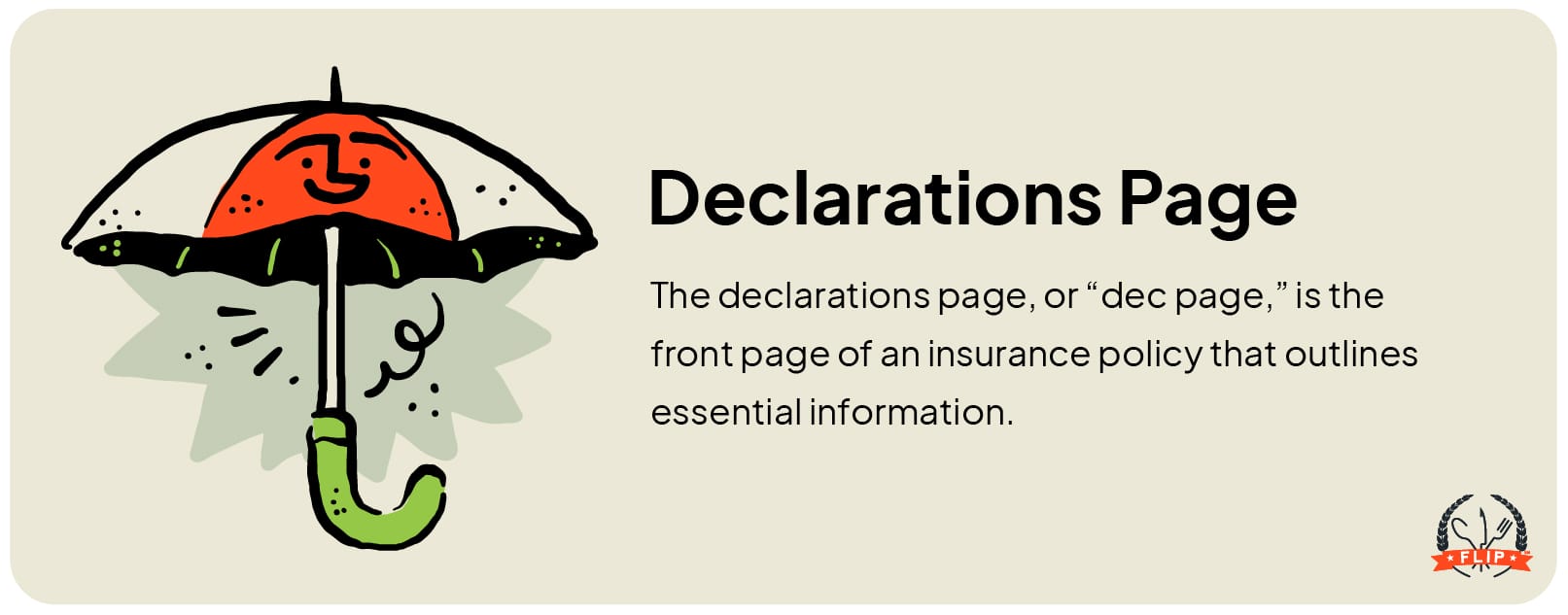 Declarations Page Insurance Definition - FLIP